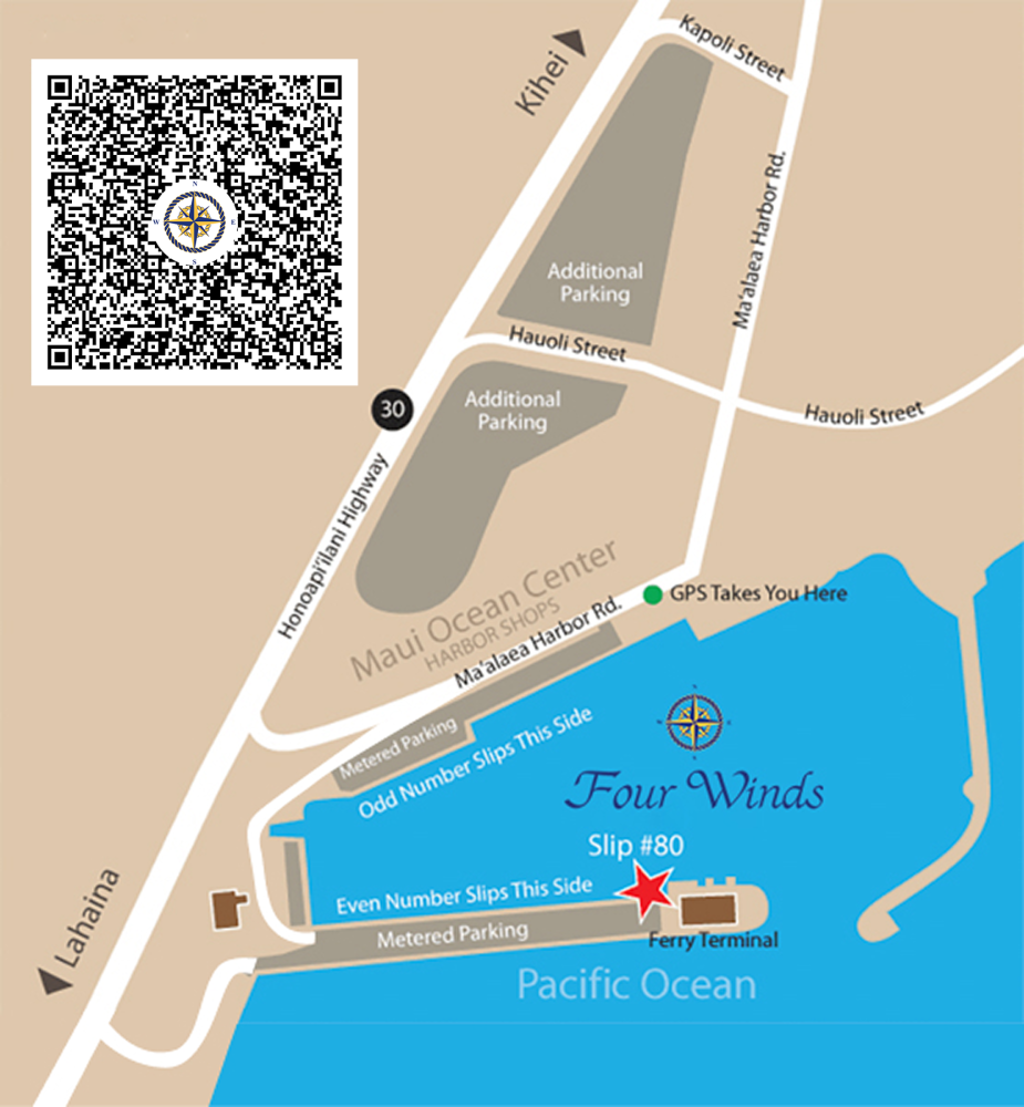Directions To Four Winds - Four Winds Maui Snorkeling Tours